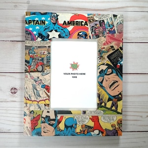 Custom Superhero Picture Frame - Choose Your Character - Wood Picture ...