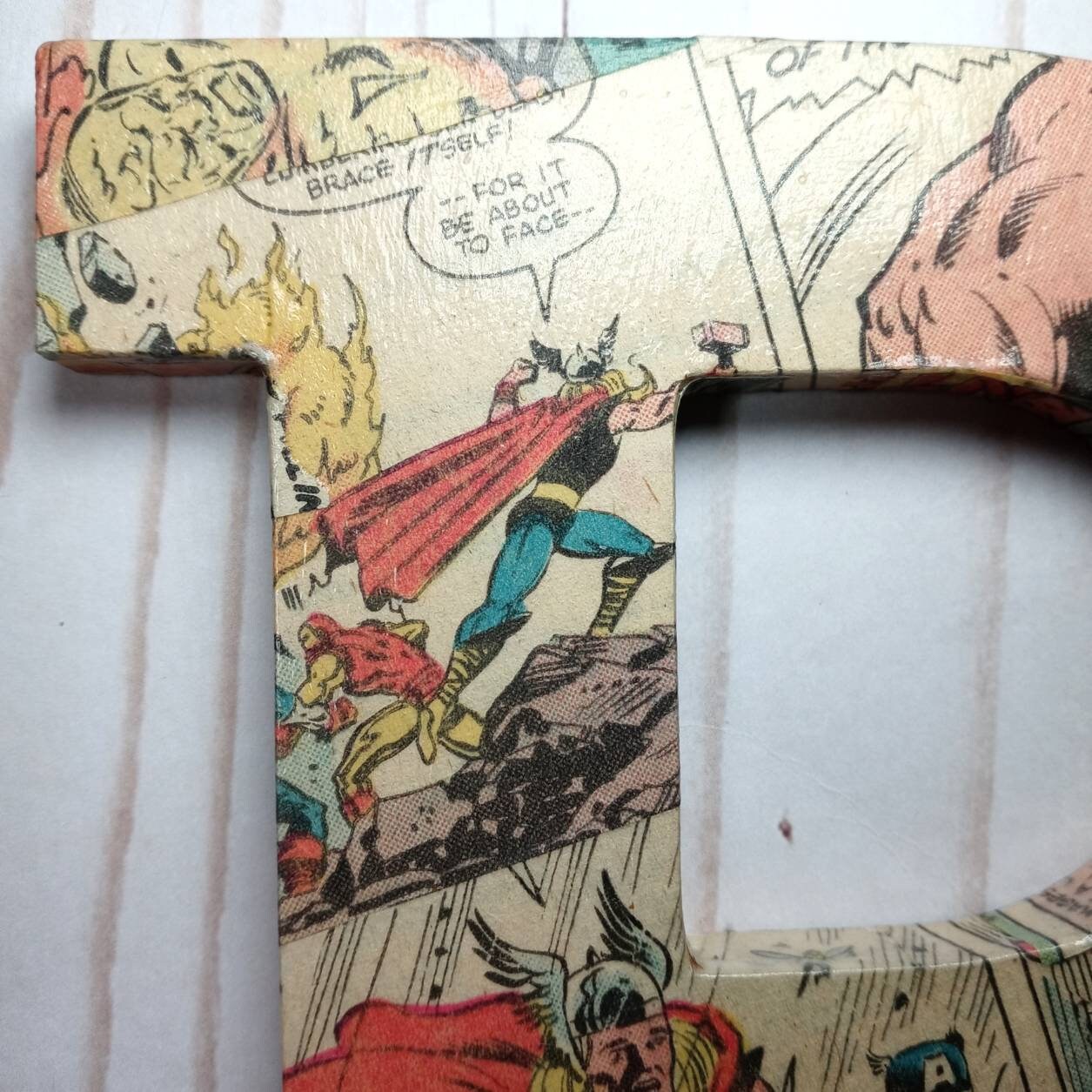 Superhero Wall Letter - Choose Your Character - Marvel Avengers Man ...