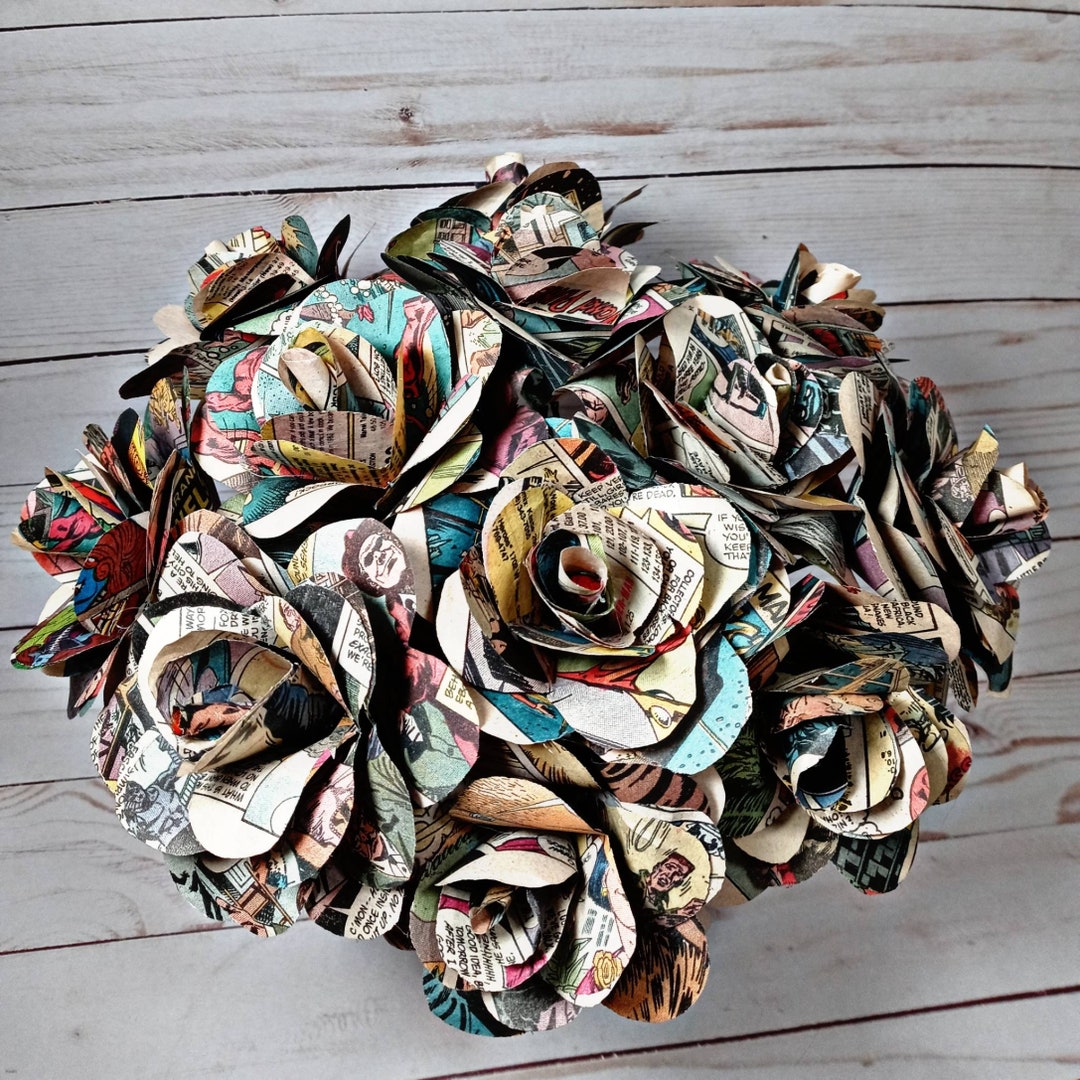 12 Comic Book Roses - Choose Your Character - Superhero Wedding ...