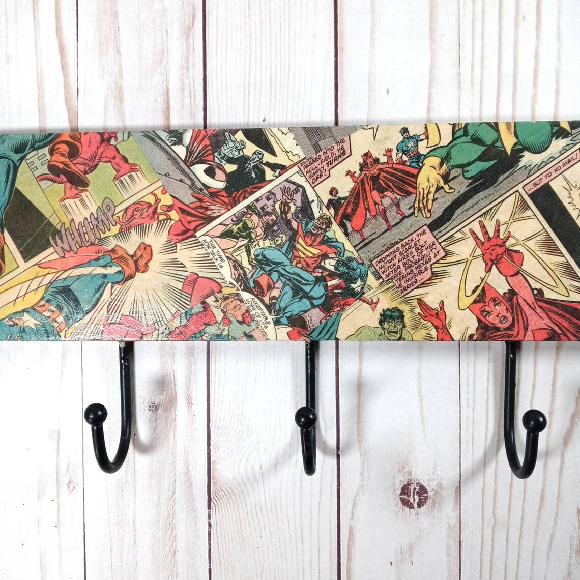 Custom Superhero Wall Coat and Hat Rack Marvel & DC Comic - Etsy
