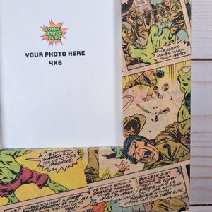 Hulk Picture Frame - Comic Book Decoupage Wood Frame - Marvel Avengers ...