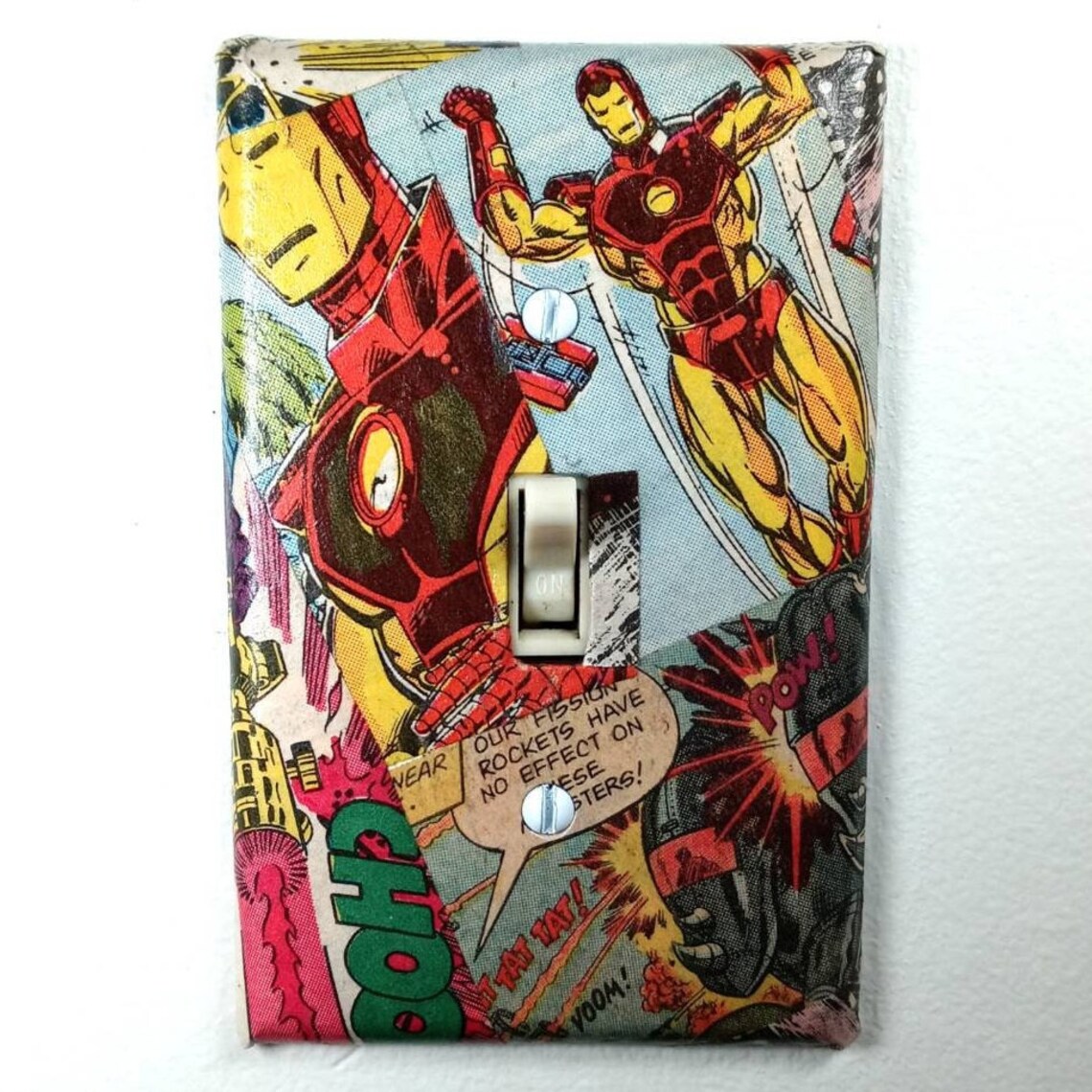 Custom Superhero Light Switch Cover Choose Your Character - Etsy
