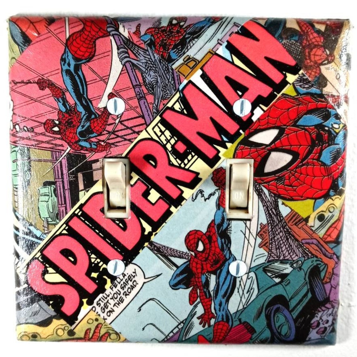 Custom Superhero Light Switch Cover Choose Your Character - Etsy