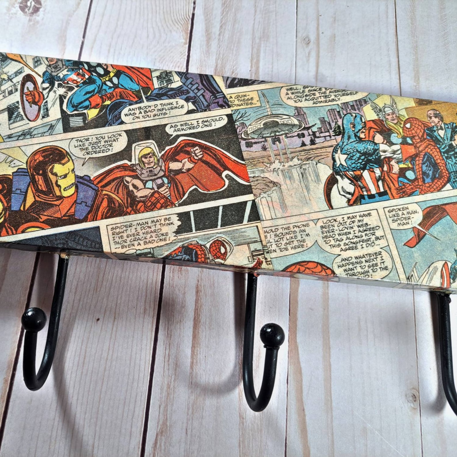 Custom Superhero Wall Coat and Hat Rack - Choose Your Character - Wall ...