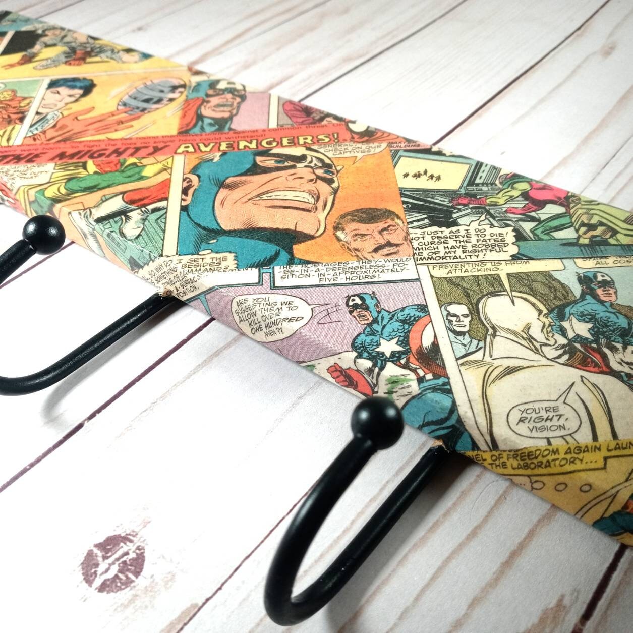 Custom Superhero Wall Coat and Hat Rack Marvel & DC Comic - Etsy