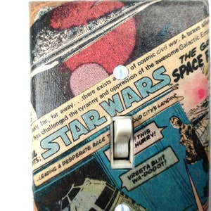 Star Wars Light Switch Plate Cover - Custom Star Wars Comic Book Wall ...