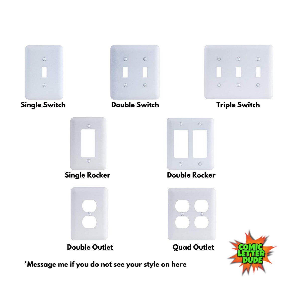 Star Wars Light Switch Plate Cover - Custom Star Wars Comic Book Wall ...