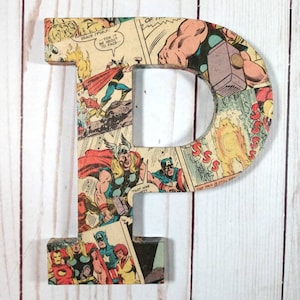 Superhero Wall Letter - Choose Your Character - Marvel Avengers Man ...