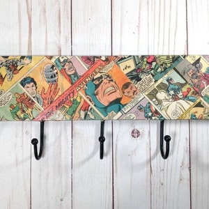 Custom Superhero Wall Coat and Hat Rack - Choose Your Character - Wall ...