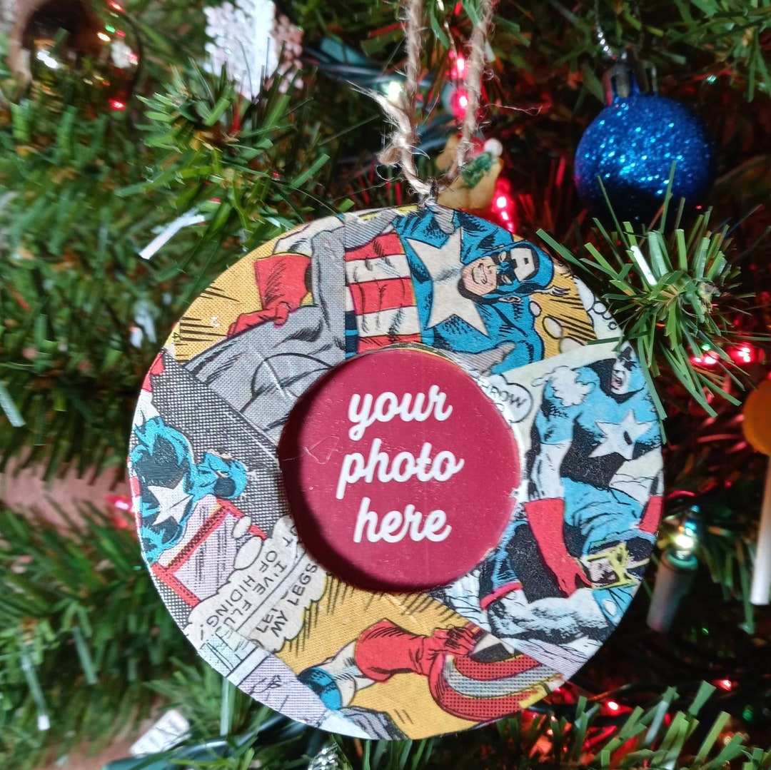 Handmade Captain America Comic Book Ornament - Custom Made to Order ...