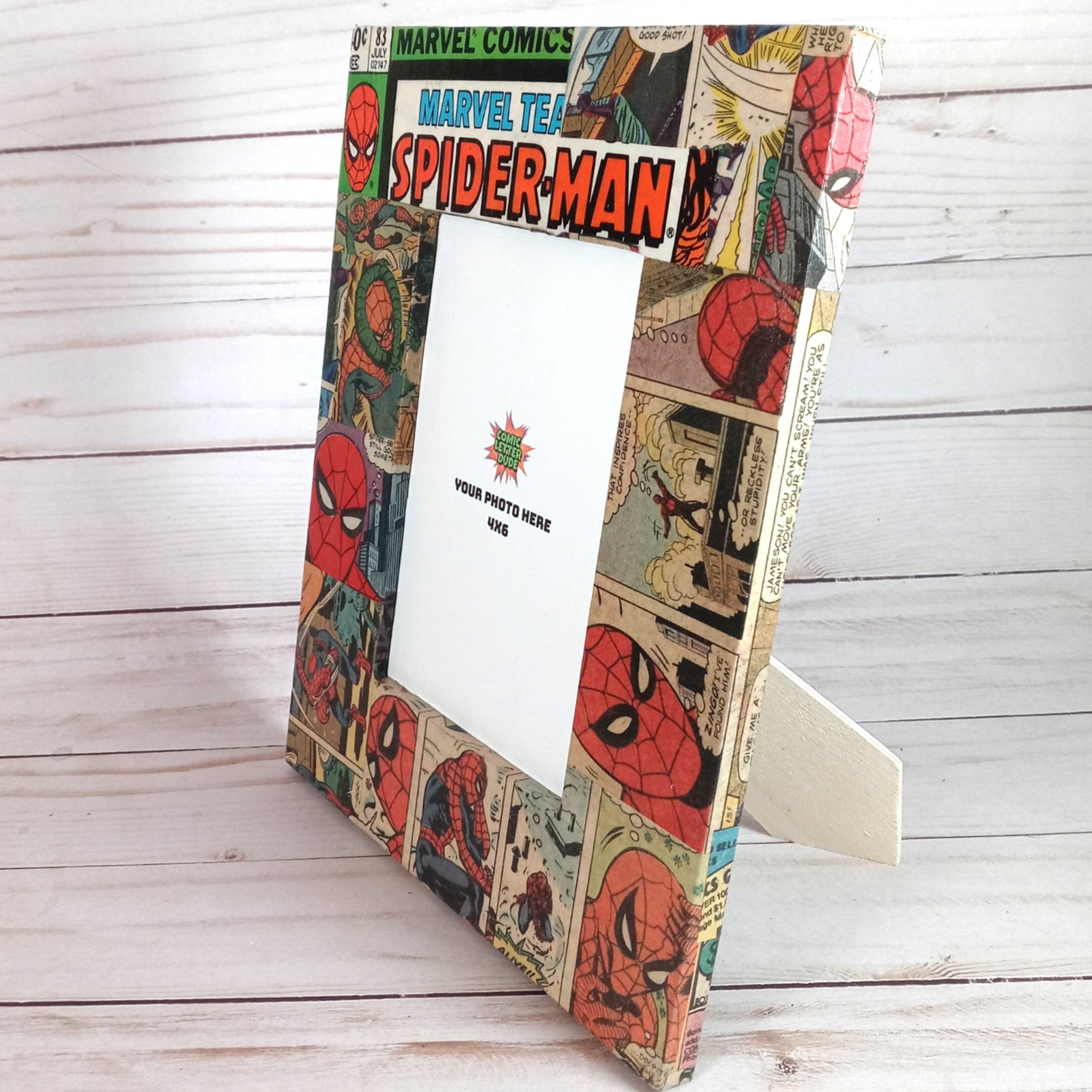 Custom Superhero Picture Frame Choose Your Character Wood - Etsy