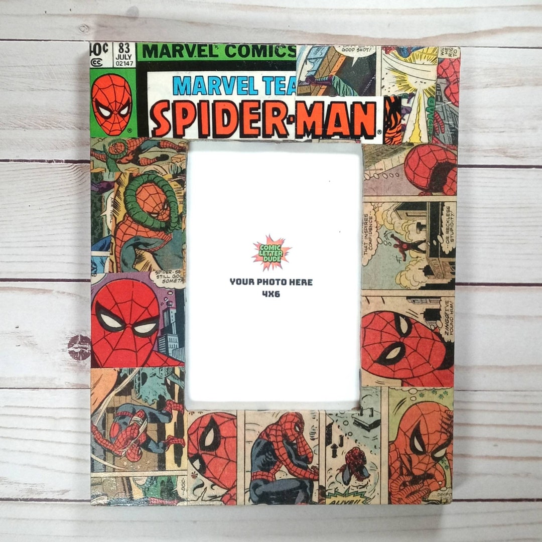 Spider-man Picture Frame - Custom Comic Book Wood Picture Frame ...