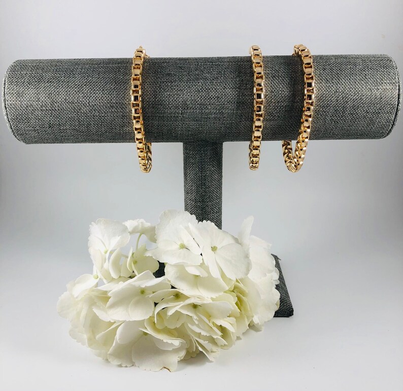 Chain Bracelet, Box Chain Bracelet, Charm Bracelet, Gift Ideas - Etsy