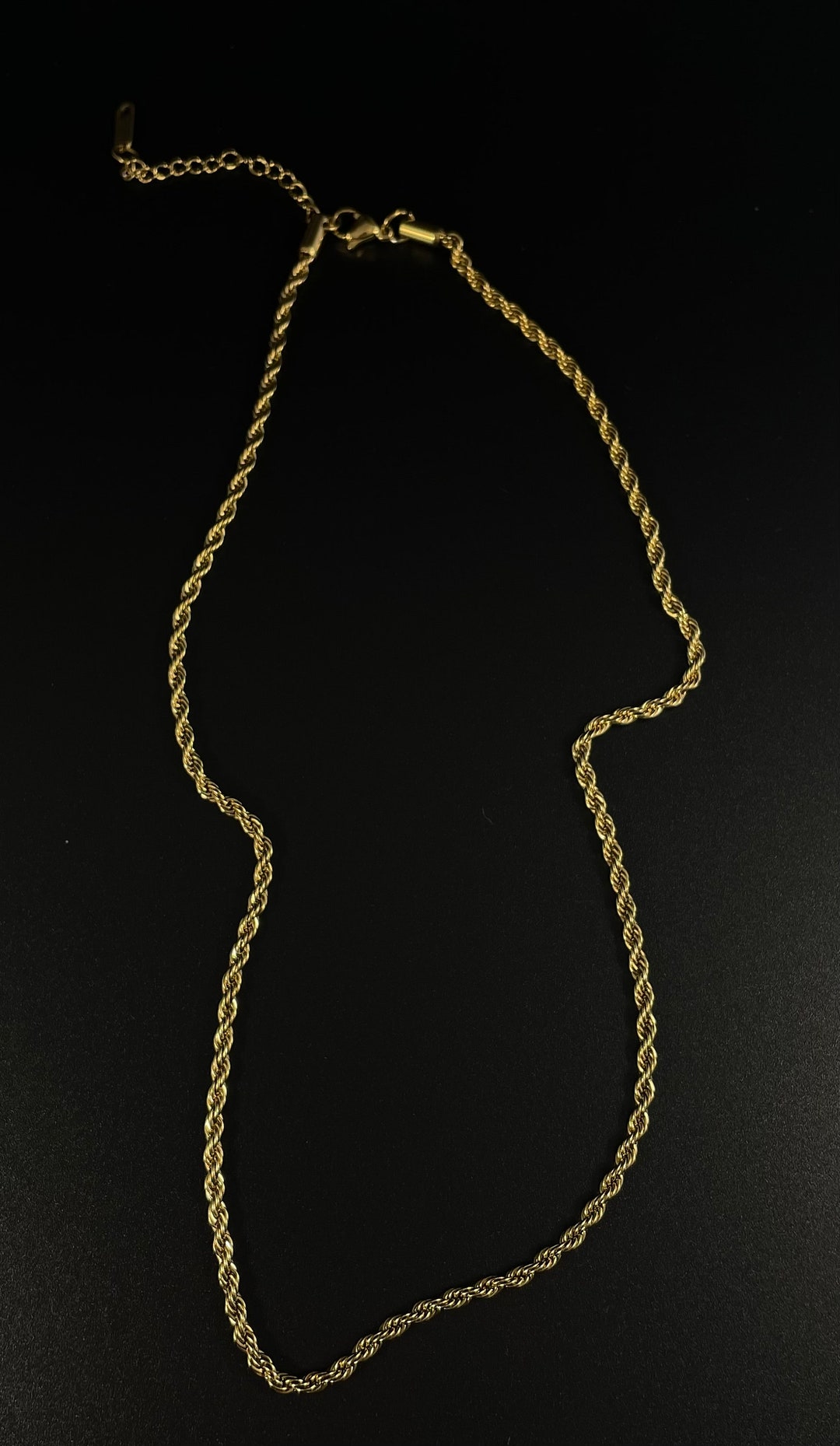 Robe Chain Necklace, Gold Robe Chain Necklace, Gold Necklace - Etsy