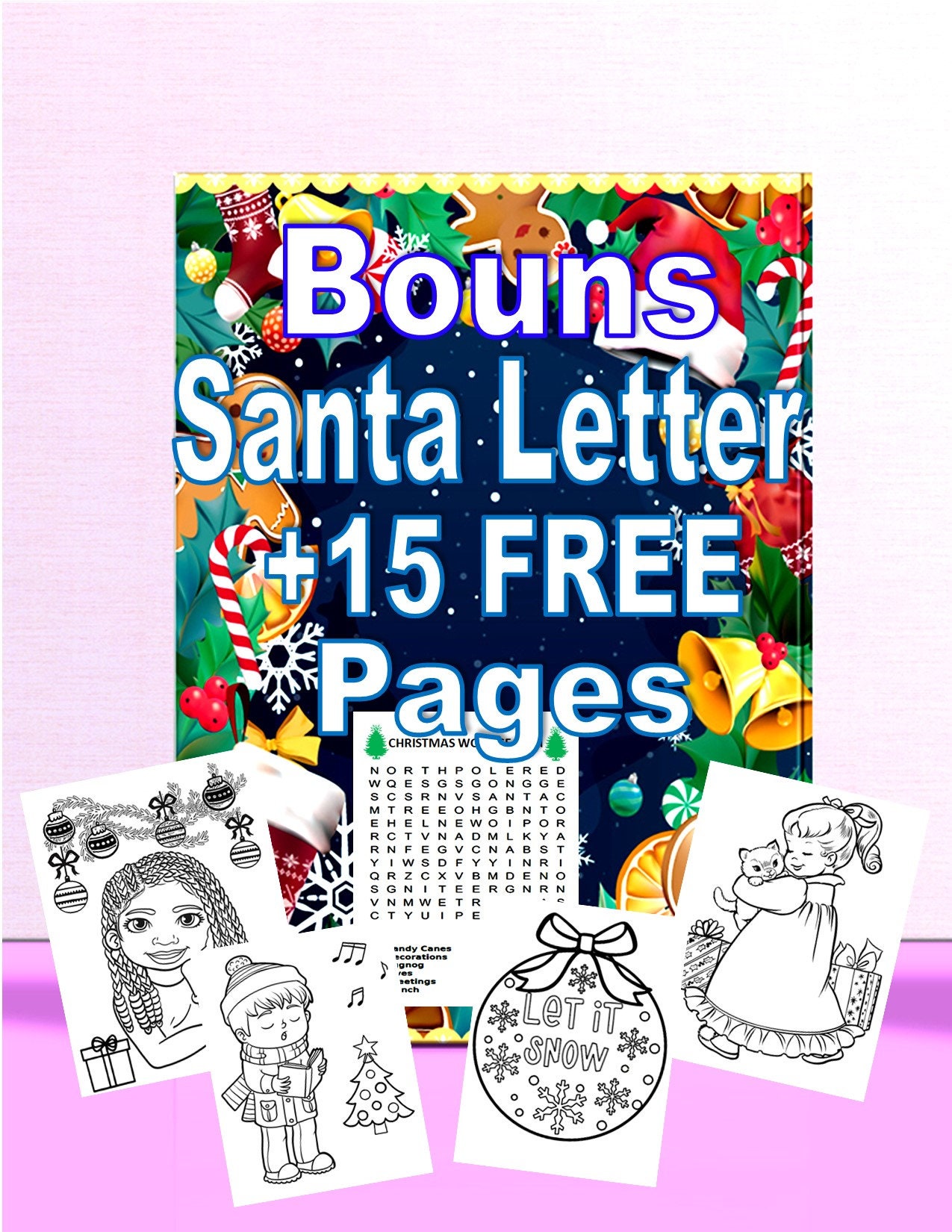 Christmas Coloring Pages, Kids, Teachers, Parents, Puzzles, Word Search ...