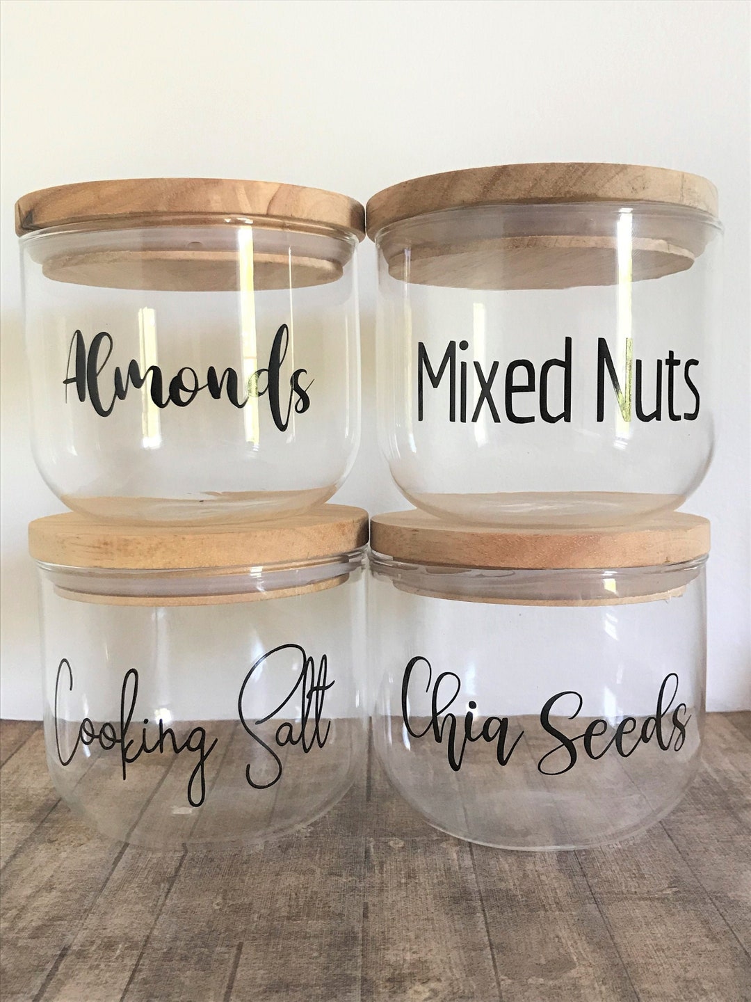 Custom Pantry Labels: DIY Jar Decals, Kitchen Organization - Etsy Australia