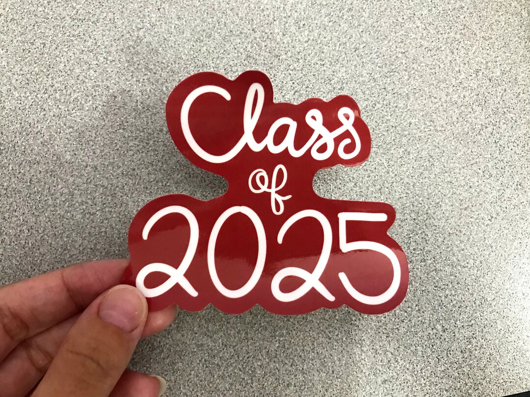 Class of 2025 Stickers, Custom School Colors Graduation Magnets - Etsy
