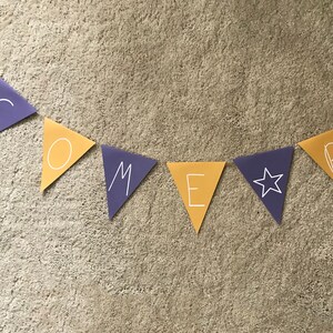 Welcome Back Custom Color Banner Garland - Etsy