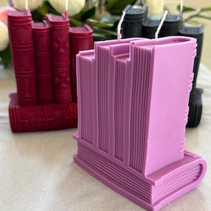 Charming Book Frame Candle, the Five Books Candle,book Shaped Candle ...