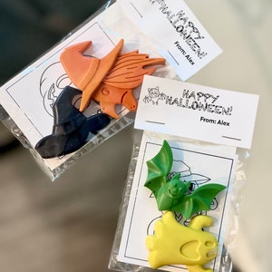 Set of 5 Halloween Crayons, Kids Halloween Gifts, Ghost Crayons - Etsy