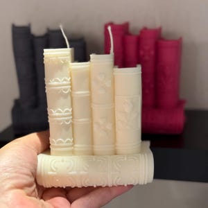 Charming Book Frame Candle, the Five Books Candle,book Shaped Candle ...