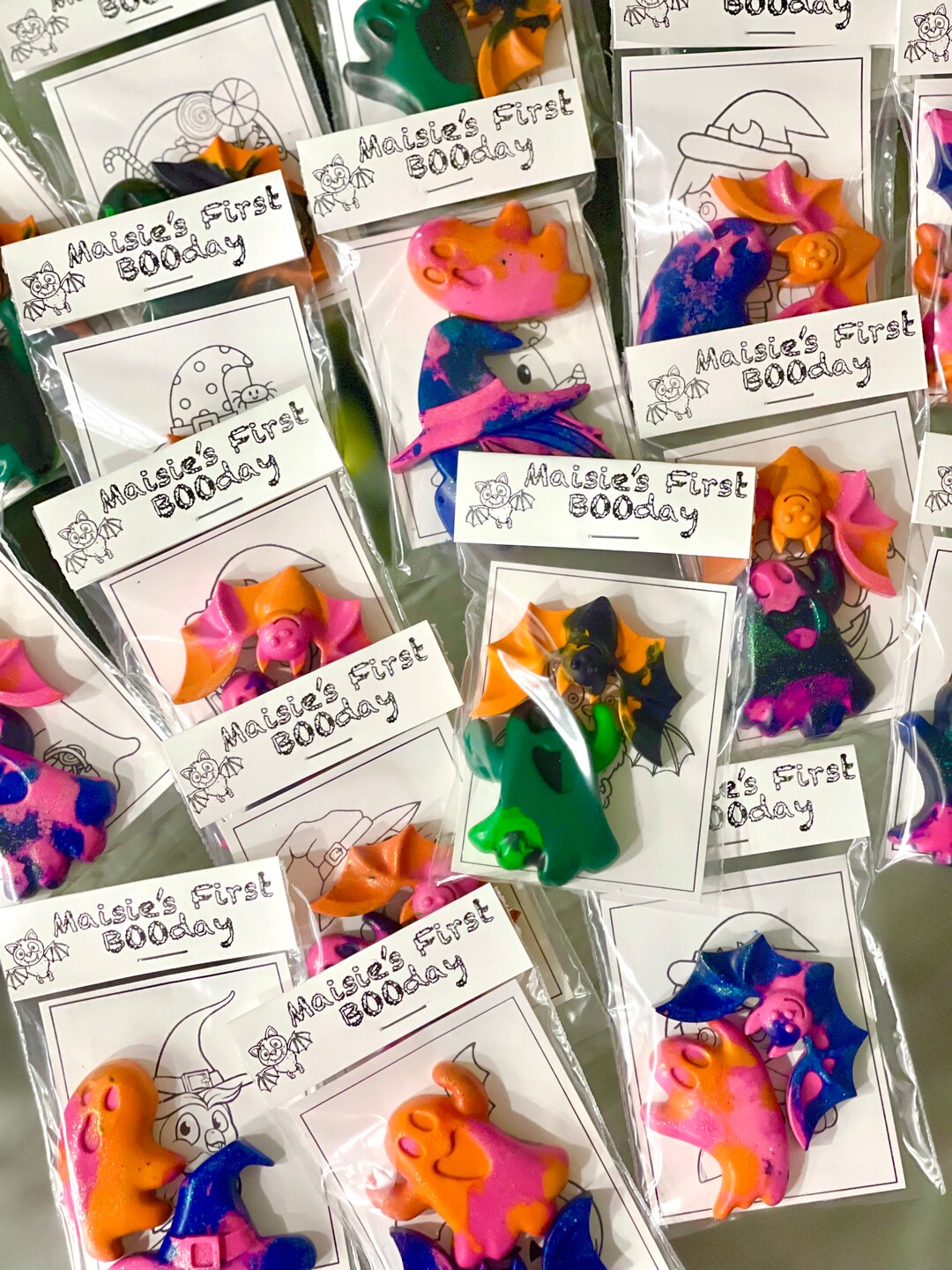 Set of 5 Halloween Crayons, Kids Halloween Gifts, Ghost Crayons - Etsy