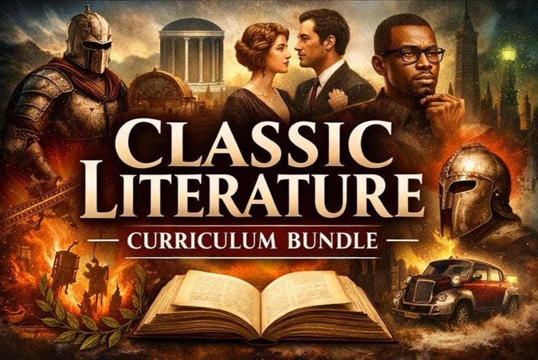 Classic Literature Curriculum Bundle | Middle School ELA Novel Study ...