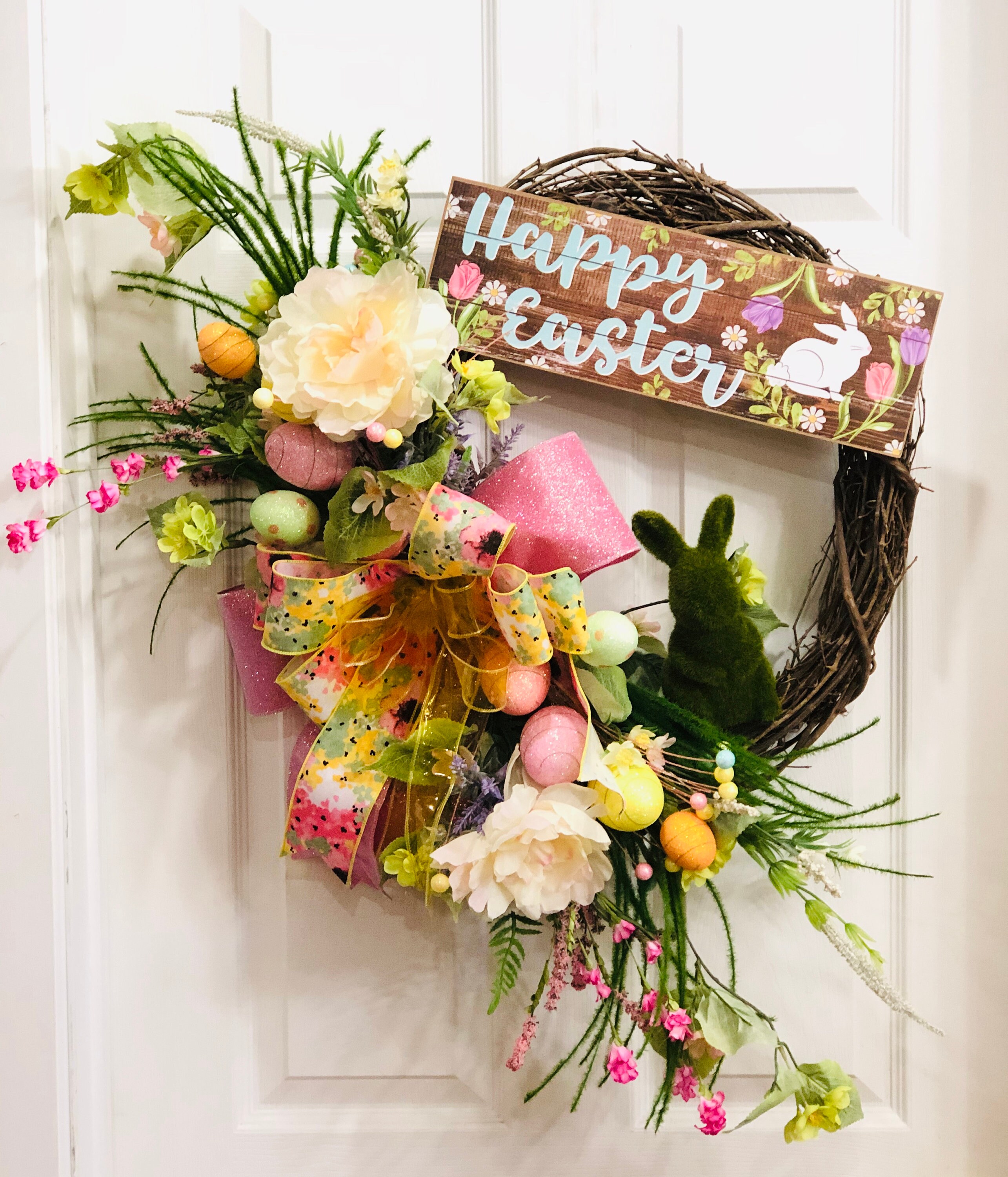 Easter Wreath Spring Wreath Spring Door Decoration Wreath - Etsy