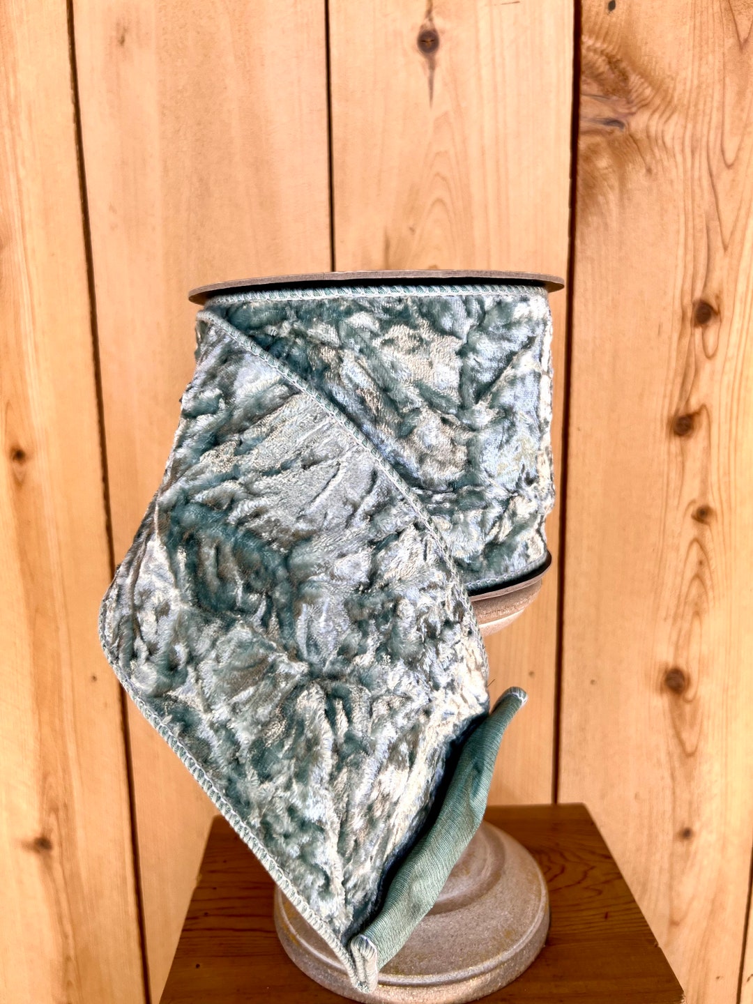 4 Inch Wired Ribbon, Velvet Ribbon, Ribbon for Wreaths, Wreath Supplies ...