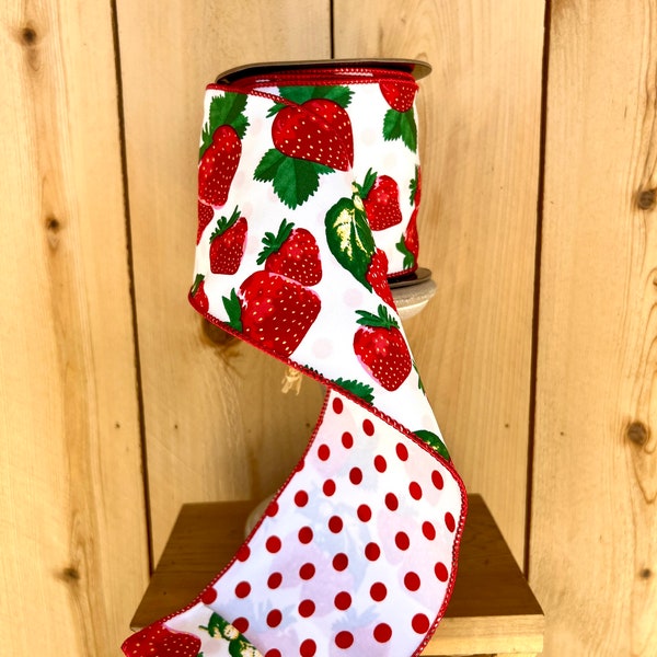 Strawberry Ribbon - Etsy