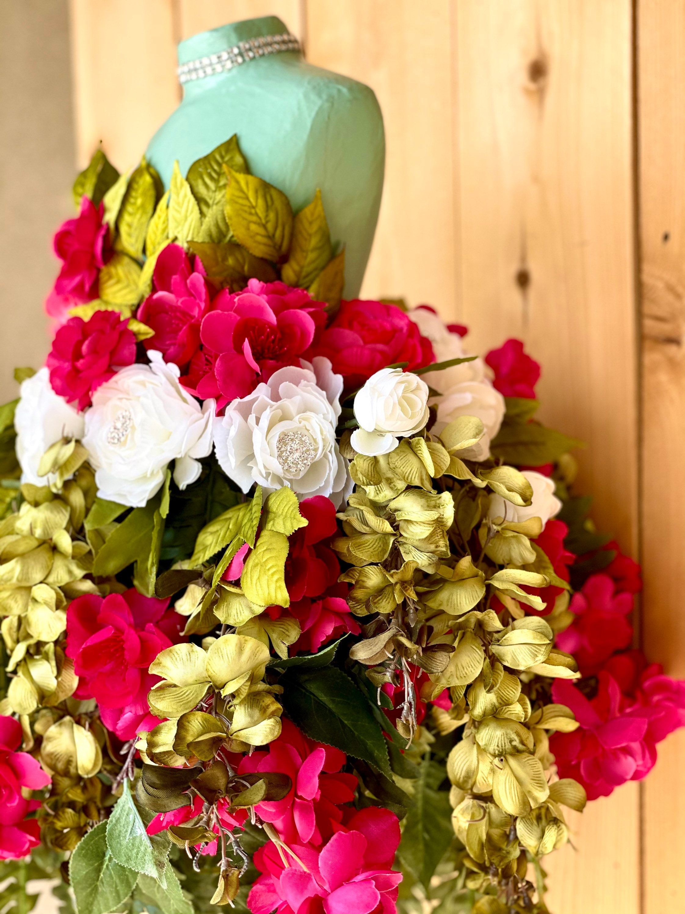 Floral decorations mannequin body decoration-centerpiece with | Etsy