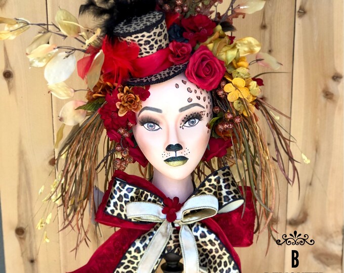 Leopard Decorations, Mannequin Head, Head Centerpiece, Fall Home ...