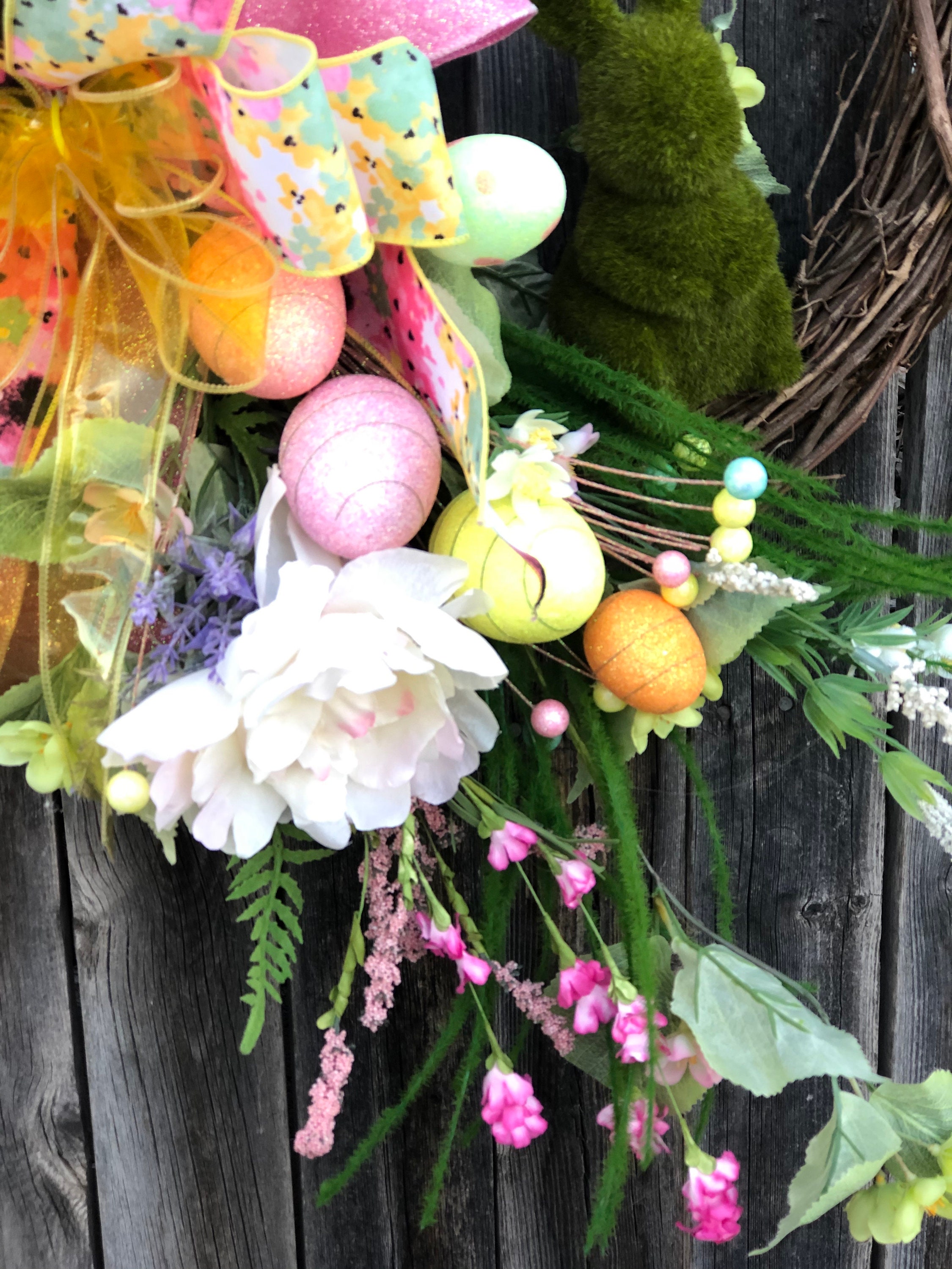 Easter Wreath Spring Wreath Spring Door Decoration Wreath - Etsy
