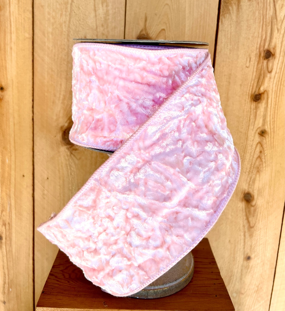 4 Inch Wired Ribbon, Velvet Ribbon, Ribbon for Wreaths, Wreath Supplies ...