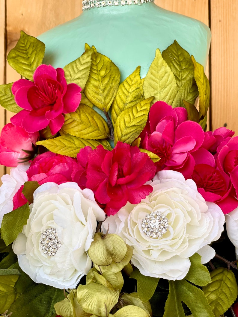 Floral Decorations Mannequin Body Decoration-centerpiece With - Etsy