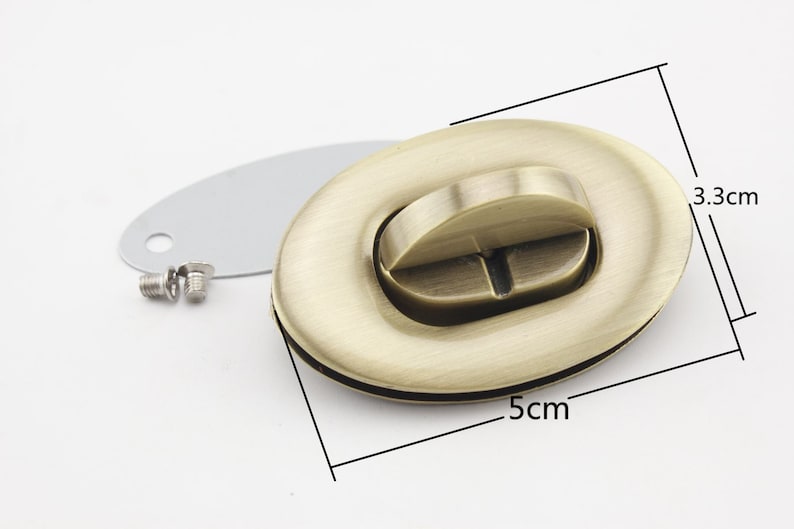 33mm X 55mm Oval Twist Turn Lock for Purse Bag Wallet Clutch - Etsy