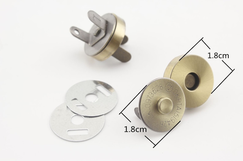 20 Sets of 18mm Magnetic Snap Leather Closures Magnetic Snaps - Etsy