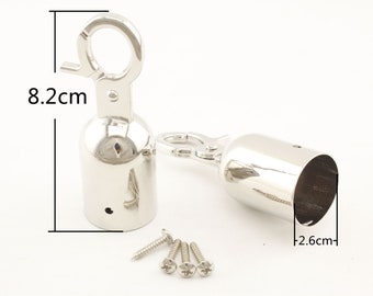 14pcs of 1 Inch / 25mm Solid Brass Ribbon End Clasps End Caps Findings ...