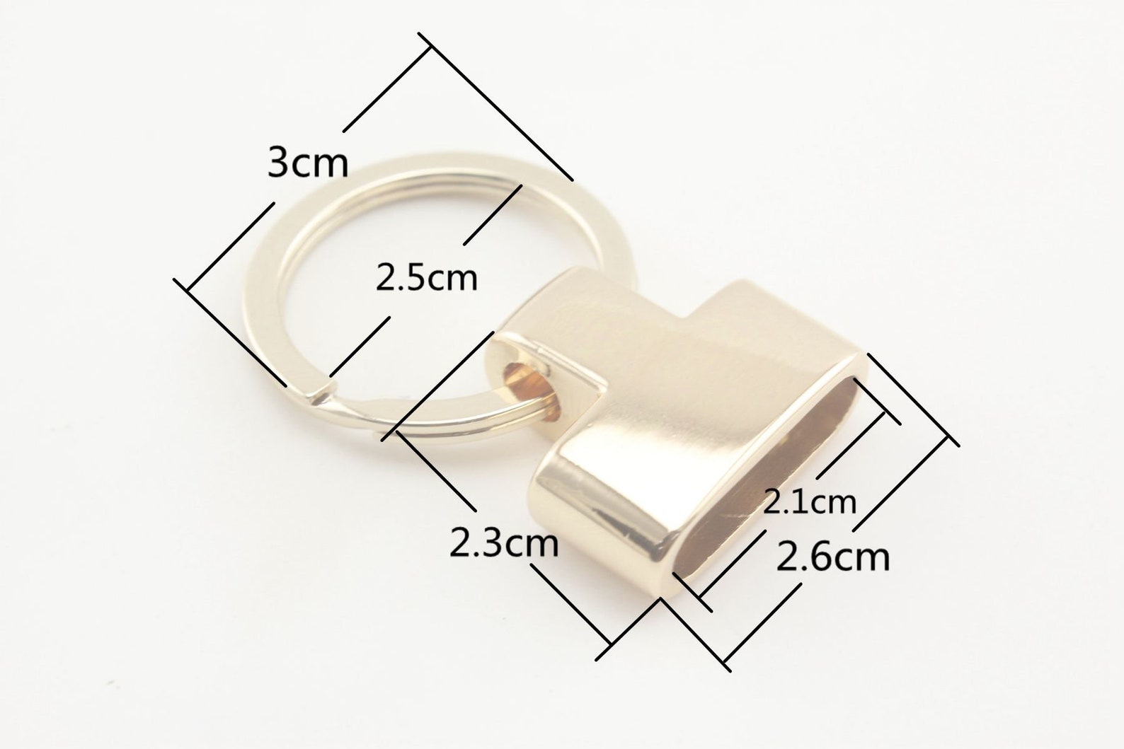 4 Sets of 21mm Heavy Weight Zinc Alloy Key Fob Keychain - Etsy