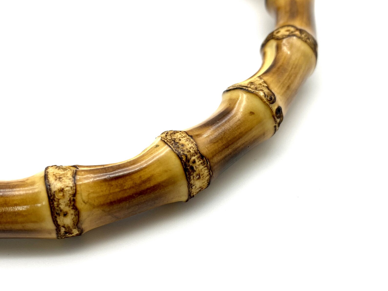 Pair of 5 Inch 12.5cm U Shape Bamboo Handles for Bag Purse Handles ...