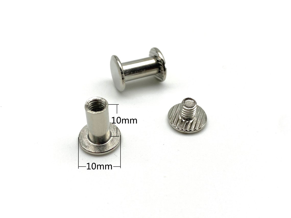 20 /30 Sets of 10mm X 10mm Iron Chicago Screws Concho Screw - Etsy