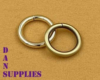 6pcs of 5/8 Inch 15mm Spring Open O Ring Push Gate Ring for Purse ...