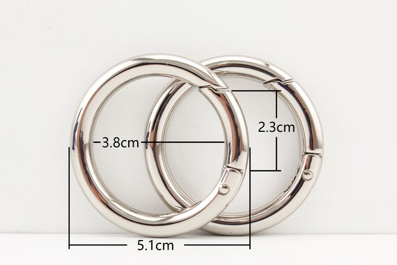 A Pair of 1.5 Inch 38mm Spring Open O Ring Push Gate Ring for | Etsy