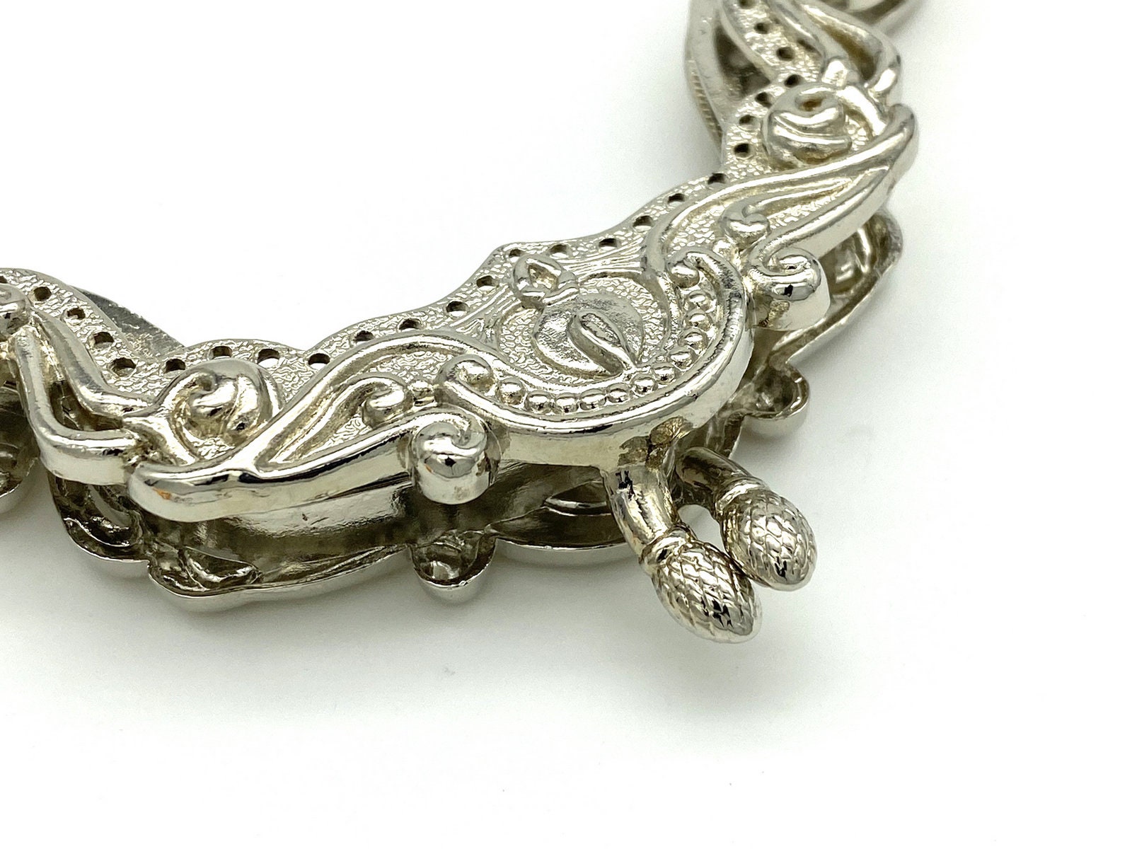 5 Inch 12.5 Cm Vintage Fancy Zinc Alloy Emboss Screws on Coin Bag Purse ...
