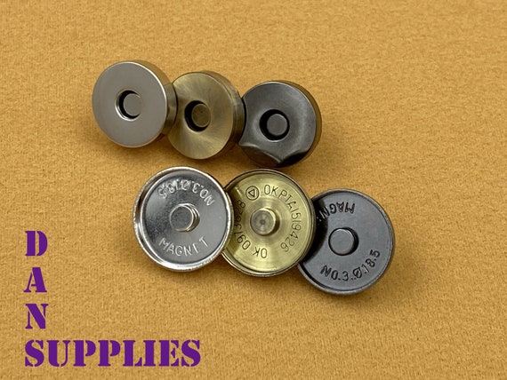 20 Sets of 18mm Cover Magnetic Snap Leather Closures Magnetic - Etsy