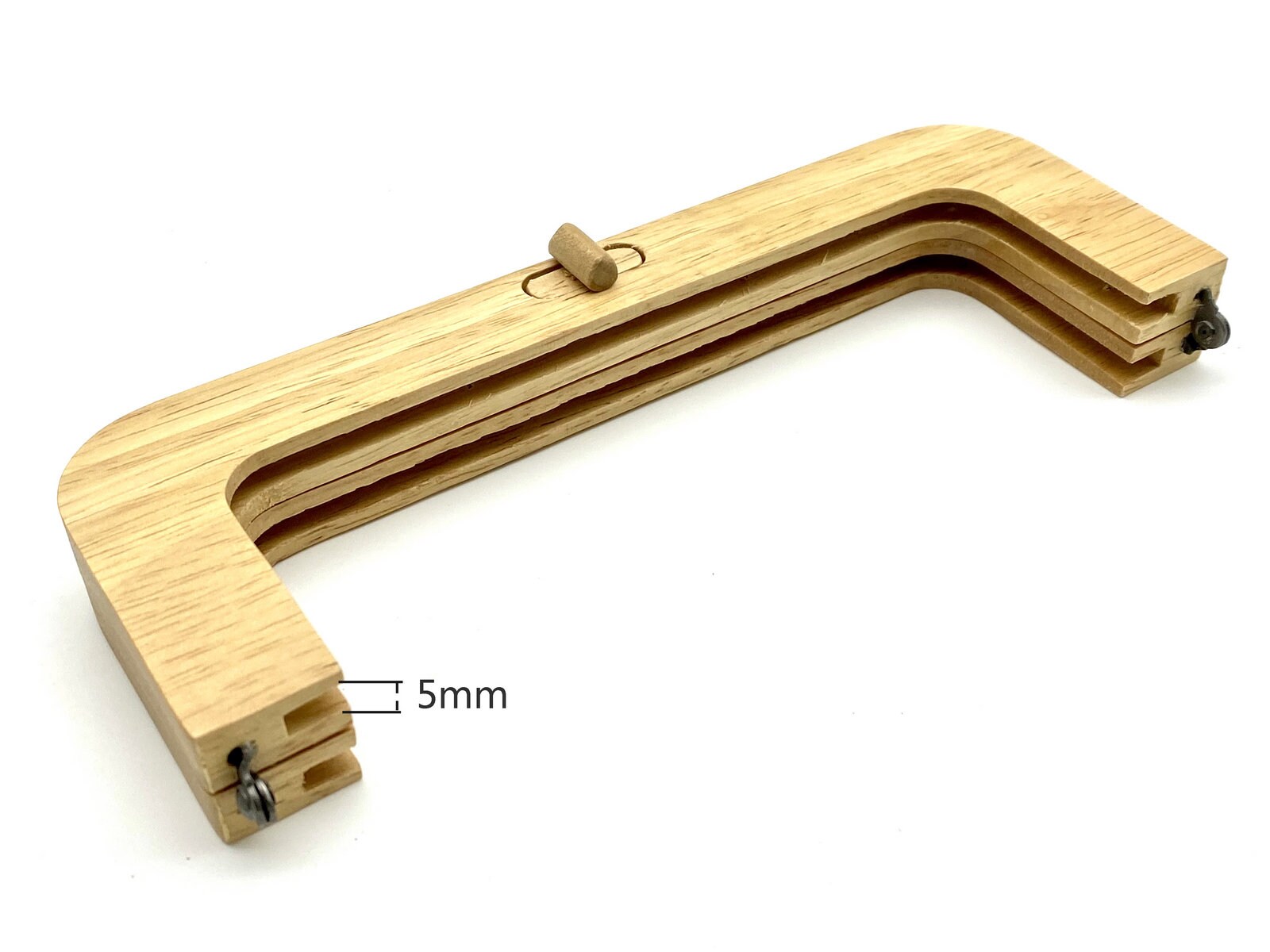 8 Inch 20cm Natural Solid Wood Bag Purse Frame With Lock - Etsy