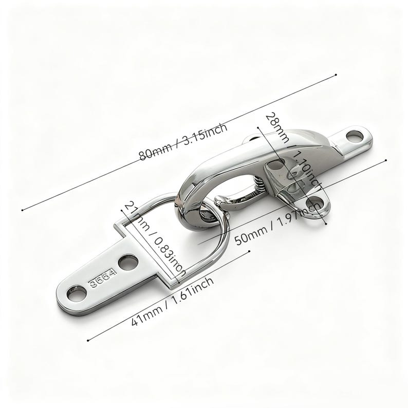 Pair of Premium Alloy Coat Toggle Fireman Clasp, Heavy-duty Metal ...
