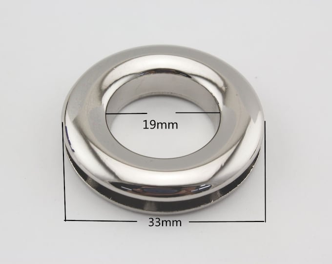 4 Sets of 2 Inch 50mm Large Curtains Alloy Screw in Eyelet Grommet for ...