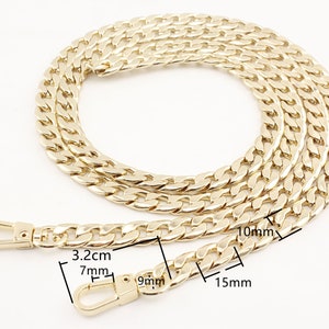 120cm (15mmx10mm) Shoulder Cross Body Chain for Bag Wallet Purse ...