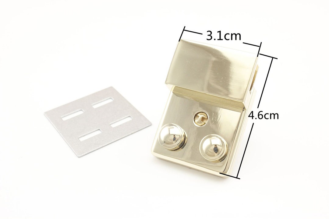 33mm X 46mm Press Tongue Briefcase Lock With Key Anti Bronze Nickel ...